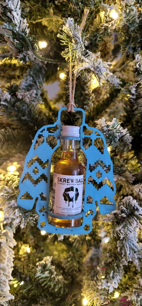 Mini Booze Bottle Ornament | Ugly Sweater | Liquor Bottle Holder | Chr ...