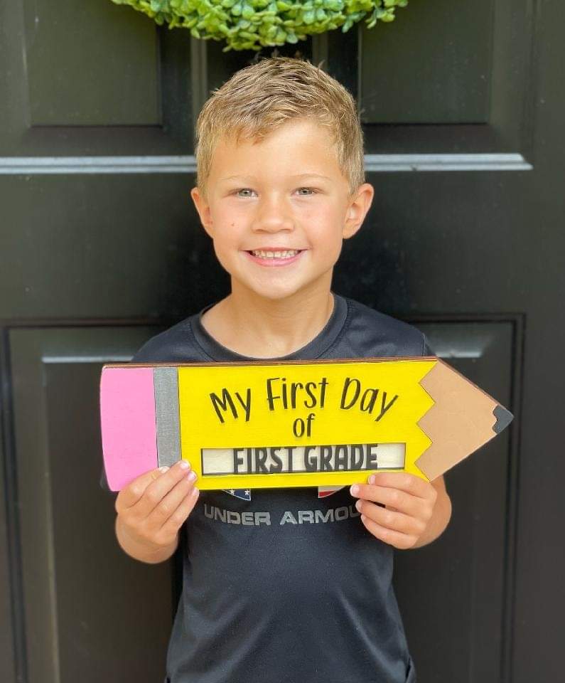 Back to School Sign | First Day | Last Day | Student Photo Prop – Reese ...